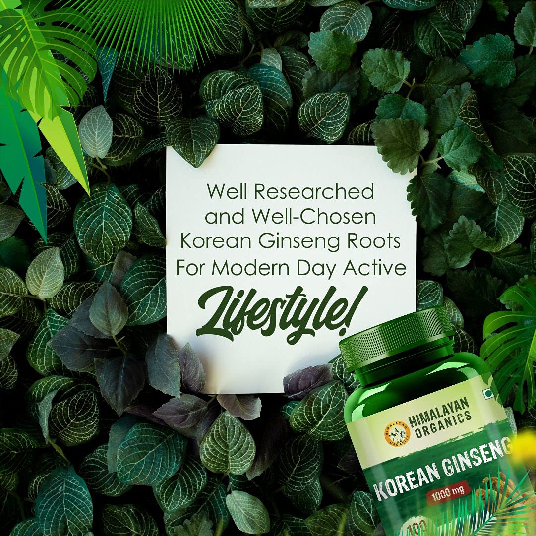 Korean Red Ginseng Capsules For Energy | Himalayan Organics – The ...